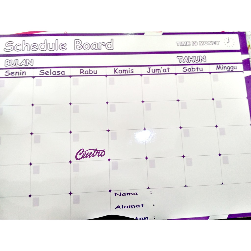 Jual Schedule Board Papan Jadwal White Board 2 in 1 | Shopee Indonesia