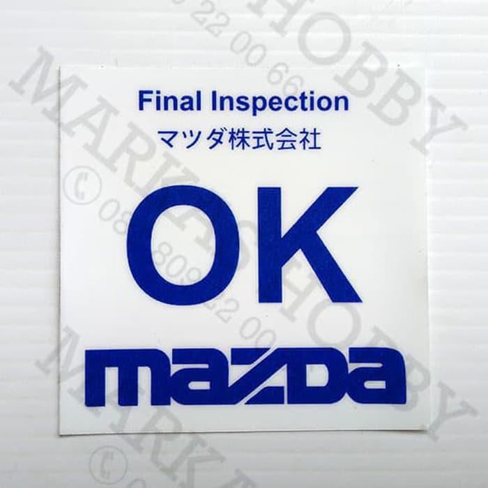 Jual Stiker / Sticker Mazda Quality Control ( Tempel Dalam ) | Shopee ...
