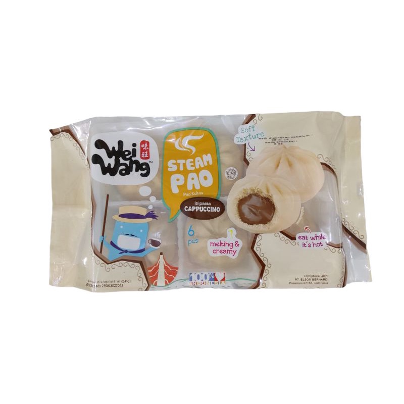 Jual Wei Wang Mantao Plain & Cappucino Steam Pao isi 8 pcs | Shopee Indonesia