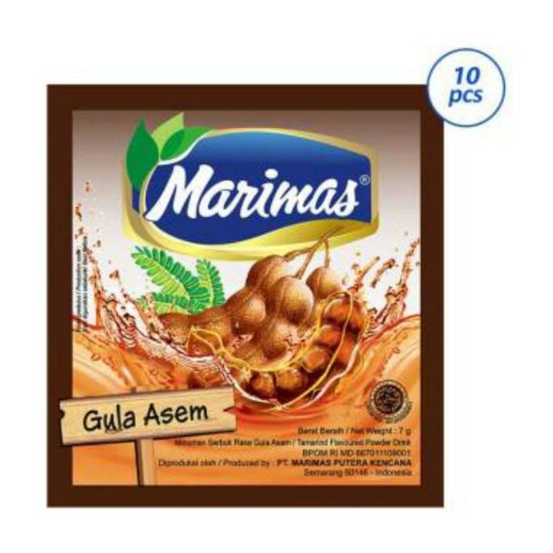 Jual Marimas minuman rasa buah enak 1 Renceng isi 10 sachet | Shopee ...