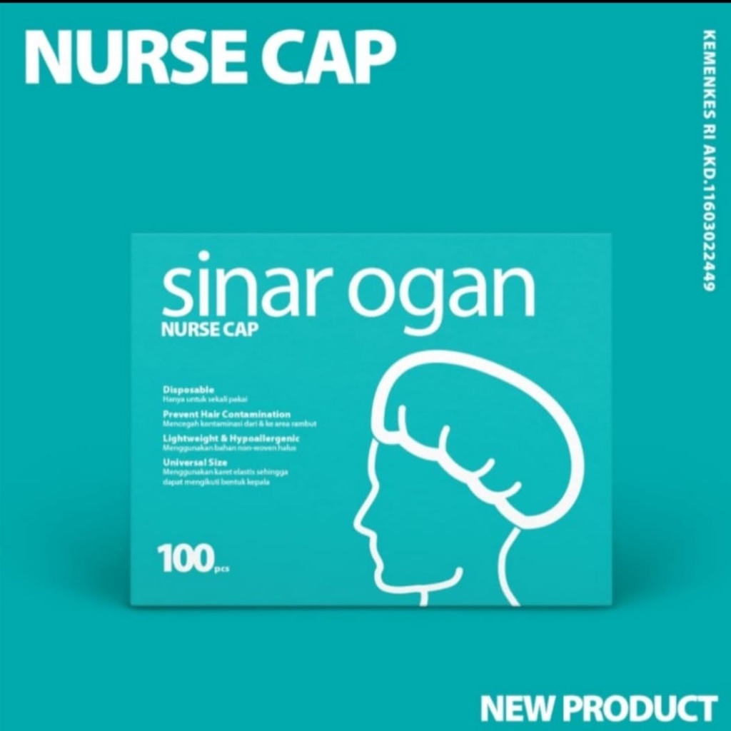 Jual NURSE CAP SINAR OGAN (Penutup Kepala) | Shopee Indonesia
