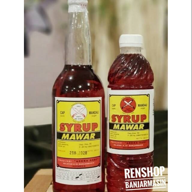 Jual Syrup mawar cap 2 mandau khas banjar | Shopee Indonesia