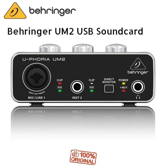 Jual Behringer UM2 Soundcard recording UM 2 garansi Resmi | Shopee ...