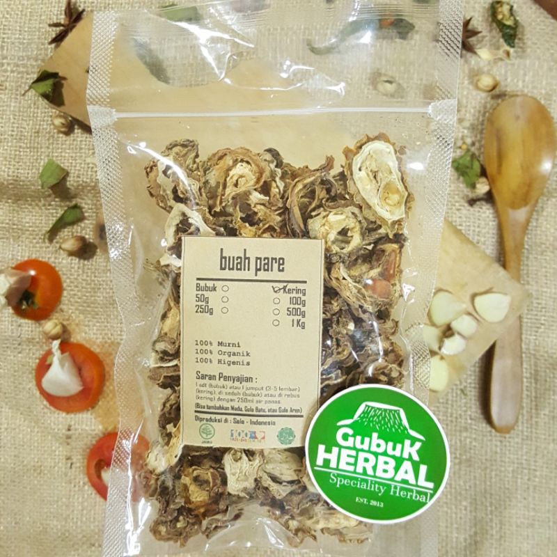Jual BUAH PARE KERING 100gr - Momordica Charantia - MURNI - JSR ...