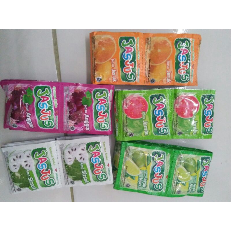 Jual JASJUS / TEA JUS JAS JUS MINUMAN SERBUK SACHET | Shopee Indonesia