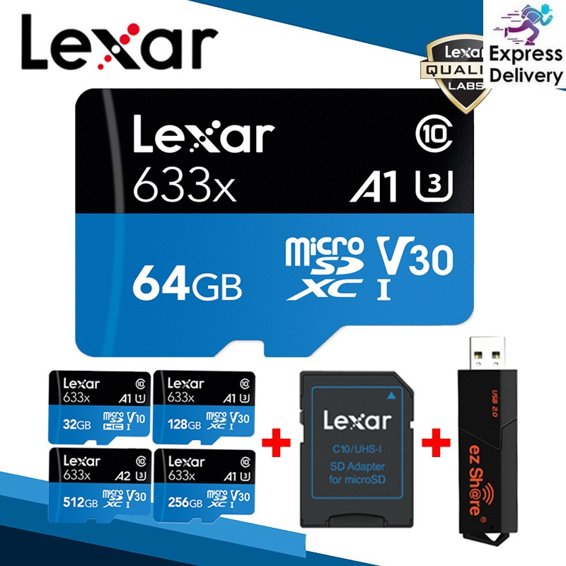 Jual Lexar Micro SD 128GB 256GB 512GB 95mb/s TF High Speed flash Memory ...