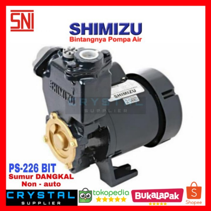 Jual POMPA AIR SHIMIZU PS-226 BIT / PS226BIT Sumur Dangkal Manual 200 ...
