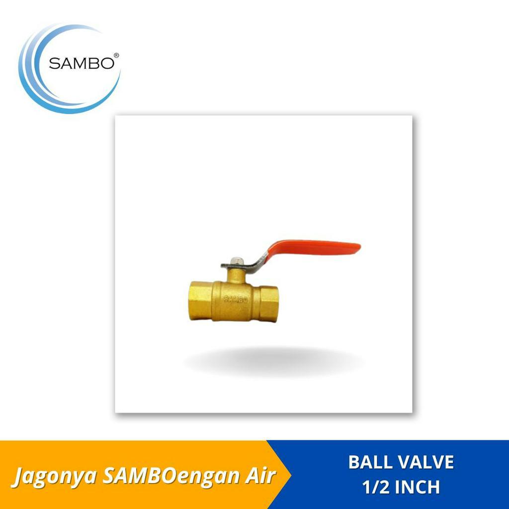 Jual Sambo Ball Valve 1/2 inch kuningan | Shopee Indonesia