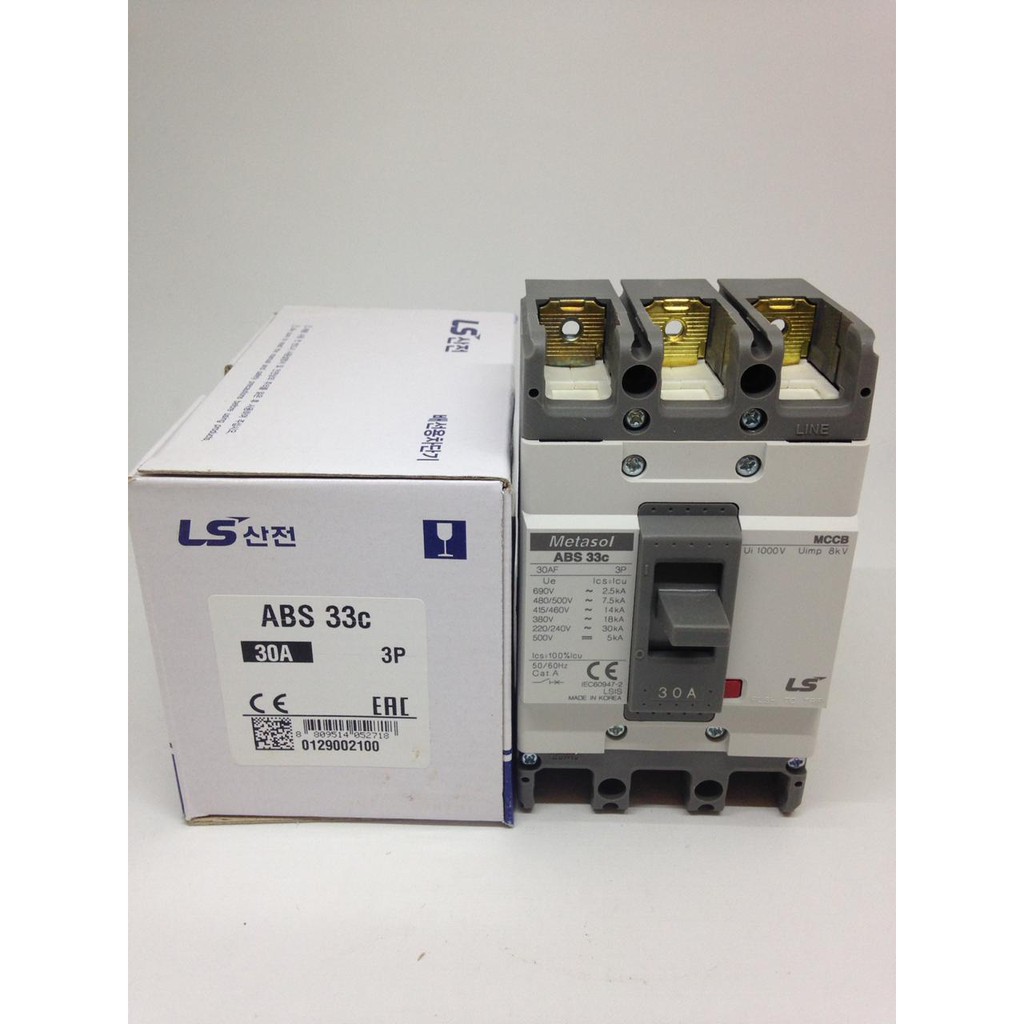 Jual MCCB 3P 10A- 30A Type ABS-33C / 14KA-18KA Merk LS | Shopee Indonesia