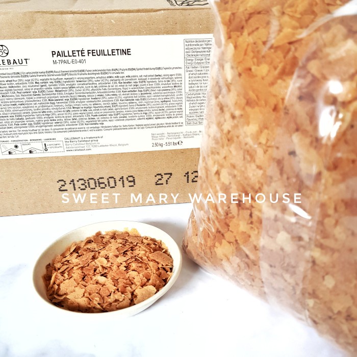 Jual Callebaut Feuilletine 1kg Fellutine French Crushed Biscuit 1 kg ...