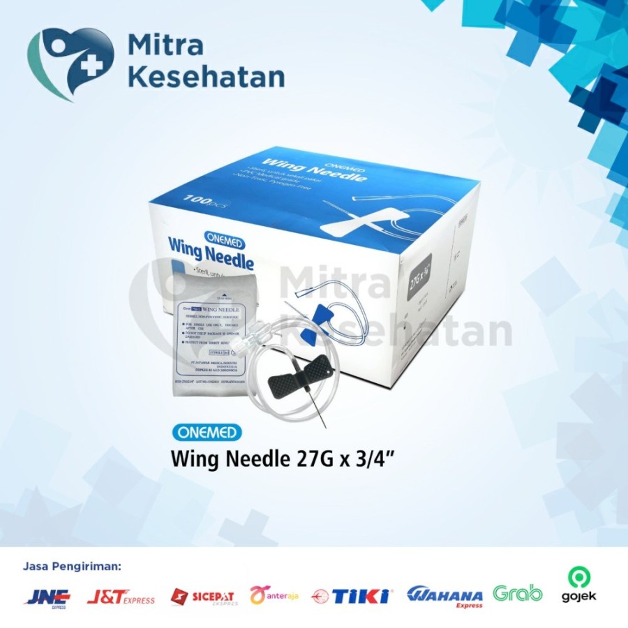 Jual WING Needle Onemed 23g,25g,27 per box isi 100 | Shopee Indonesia