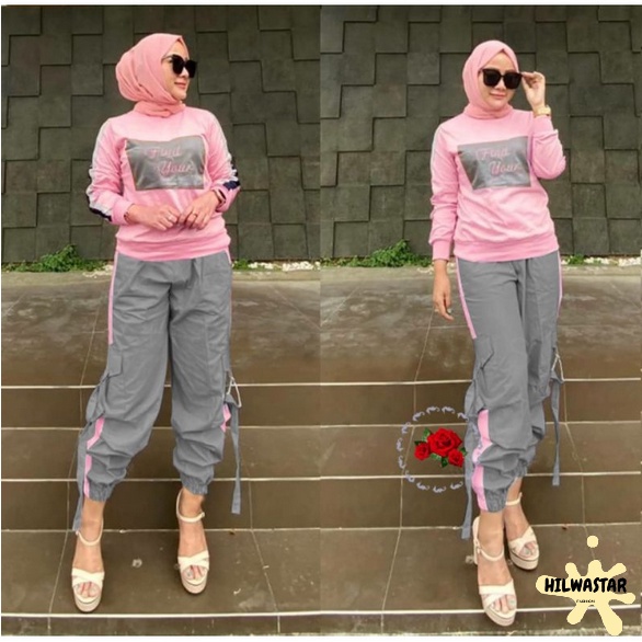 Jual Baju Setelan Wanita Remaja Casual Cewek Modis Trend Fashion Viral ...