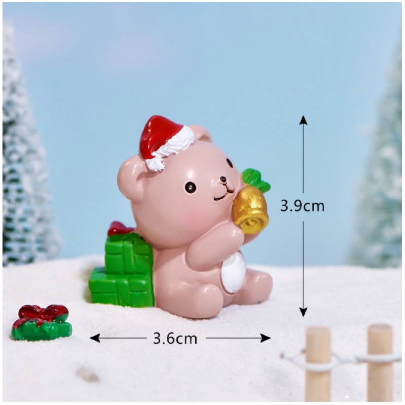 Jual mainan miniatur hiasan natal, pohon natal,pajangan,topper cake ...