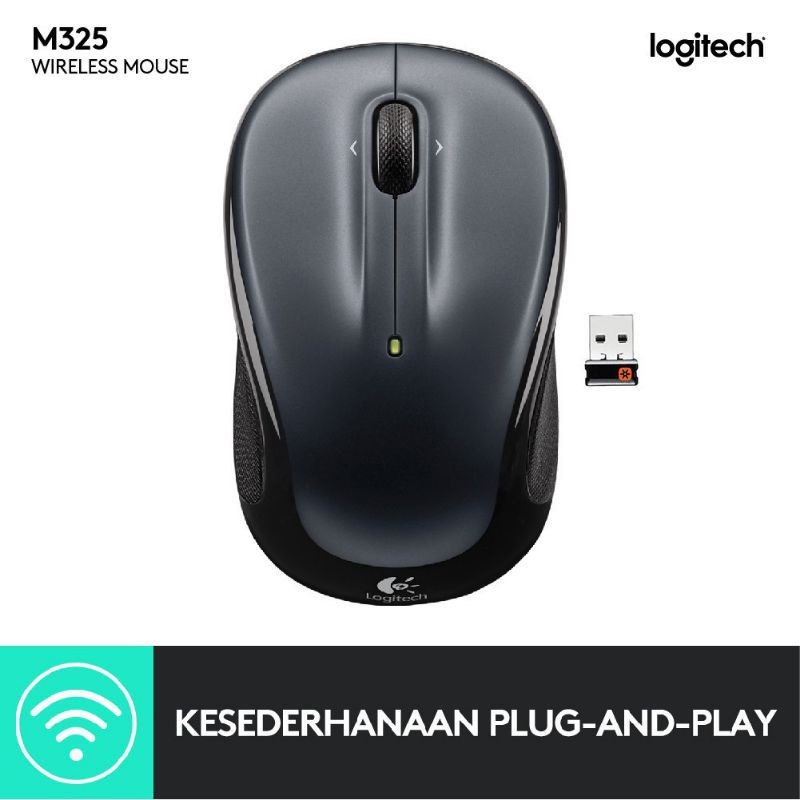 Jual Logitech M325 Mouse Wireless Mouse Laptop PC Original Logitech ...