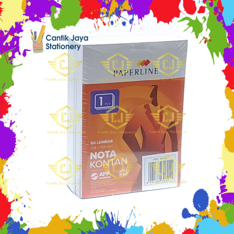 Jual 1 PAK / 10 Buku Nota Kontan PAPERLINE K1 1Ply Kecil | Shopee Indonesia