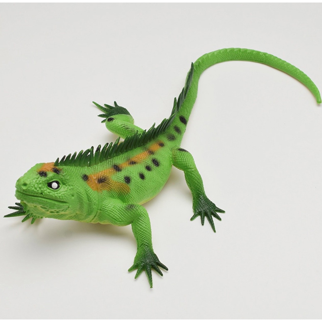 Jual Mainan Anak Hewan Reptil Kadal Cicak Karet Dipencet Bunyi Bersuara ...
