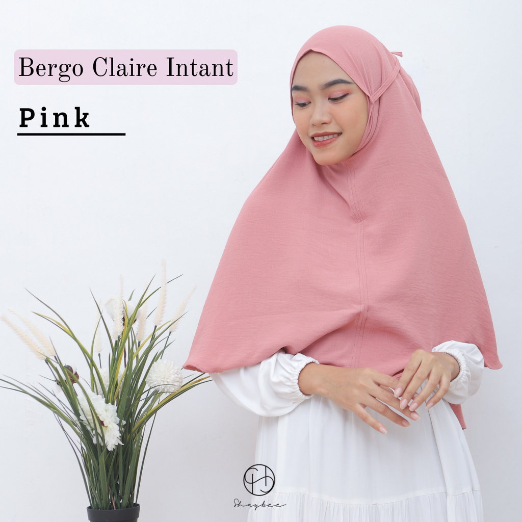 Jual Shaybee Bergo Claire Instant | Bergo Bahan Rayon Crinkle | Airflow Premium - Bergo Instant ...