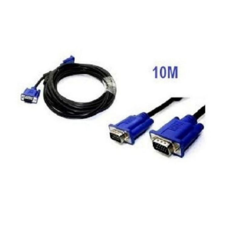 Jual KABEL VGA 10 METER - KABEL VGA CPU 10METER BAGUS - KABEL RGB 10METER | Shopee Indonesia