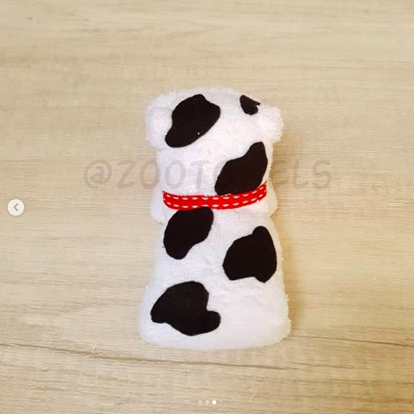 Jual souvenir boneka handuk sapi handmade, animal towel cow (PO) BIG ...