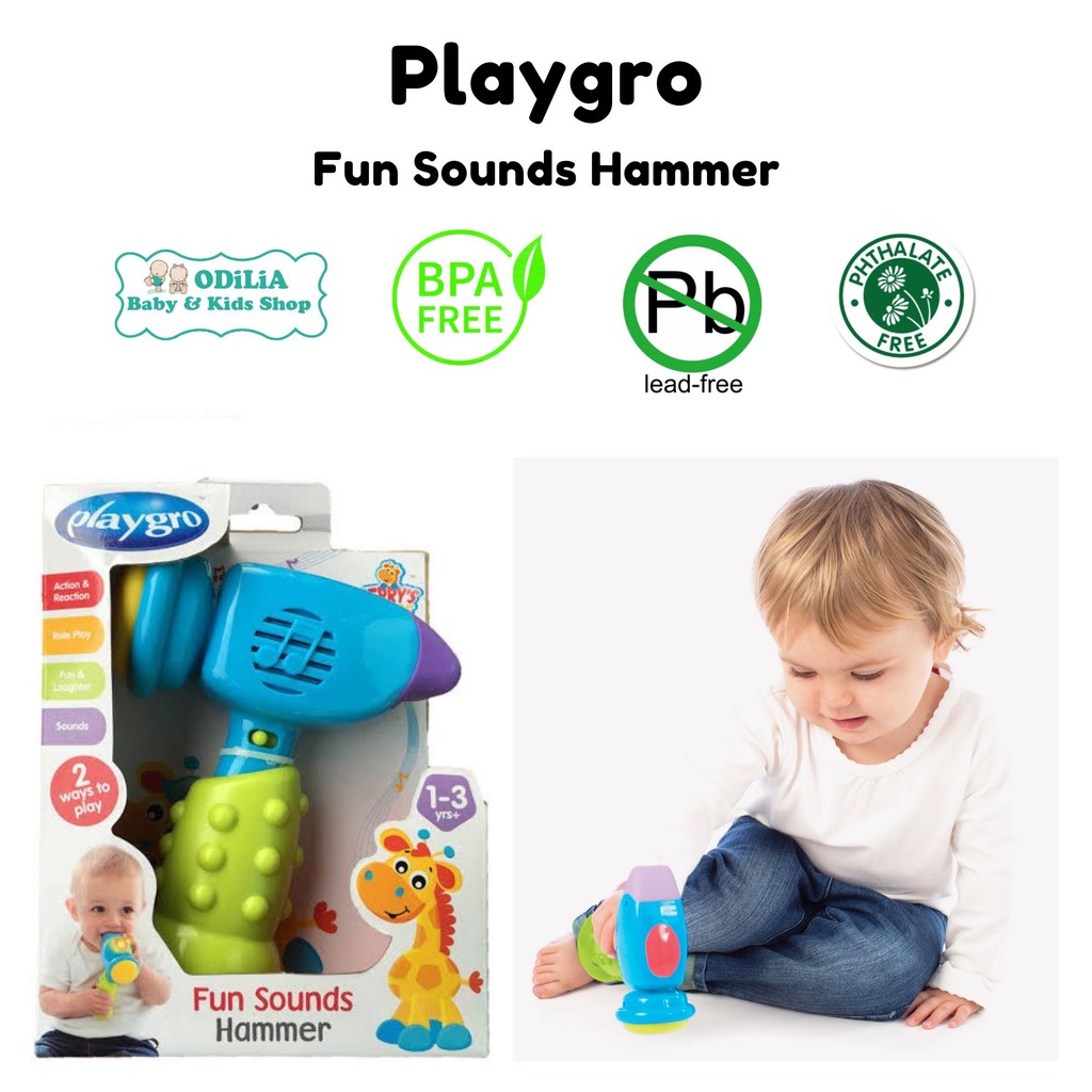 Jual Playgro Fun Sounds Hammer 1y+ 12m+ | Shopee Indonesia