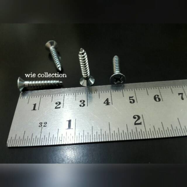 Jual 50 PCS SKRUP CACING 6MMX3/4" / TAPPING SCREW 6MMX3/4" | Shopee ...