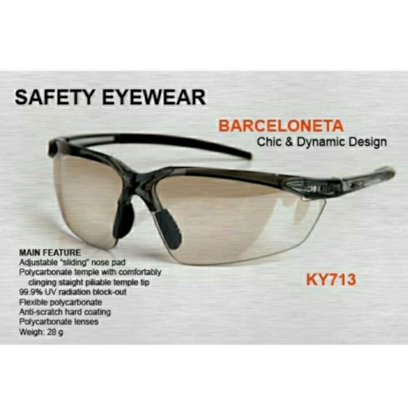 Jual Kacamata Safety Kings Honeywell KY711/KY712/KY713/KY714/KY715/717 ...