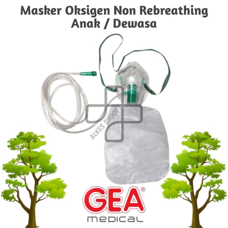 Jual Masker Oksigen Non Rebreathing Dewasa | Shopee Indonesia