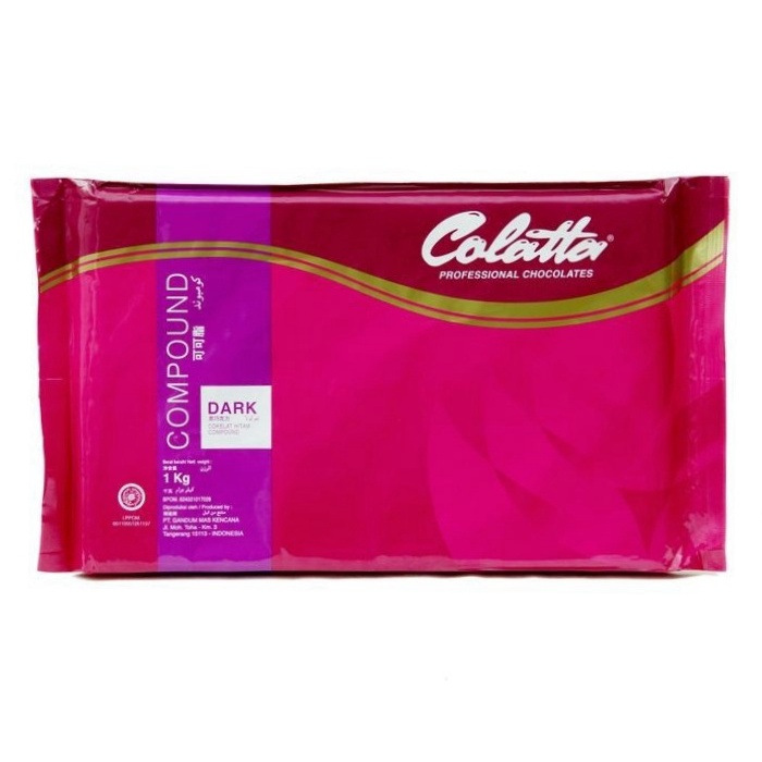 Jual COLATTA DARK COMPOUND 1 KG - CHOCOLATE - COKLAT 1KG | Shopee Indonesia