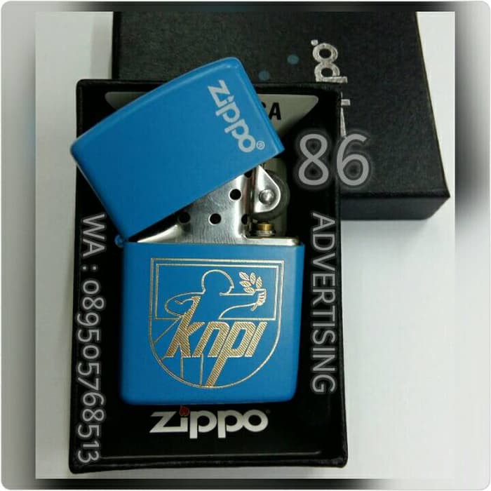 Jual KOREK API ZIPPO MATTE GRAFIR LOGO KNPI | Shopee Indonesia