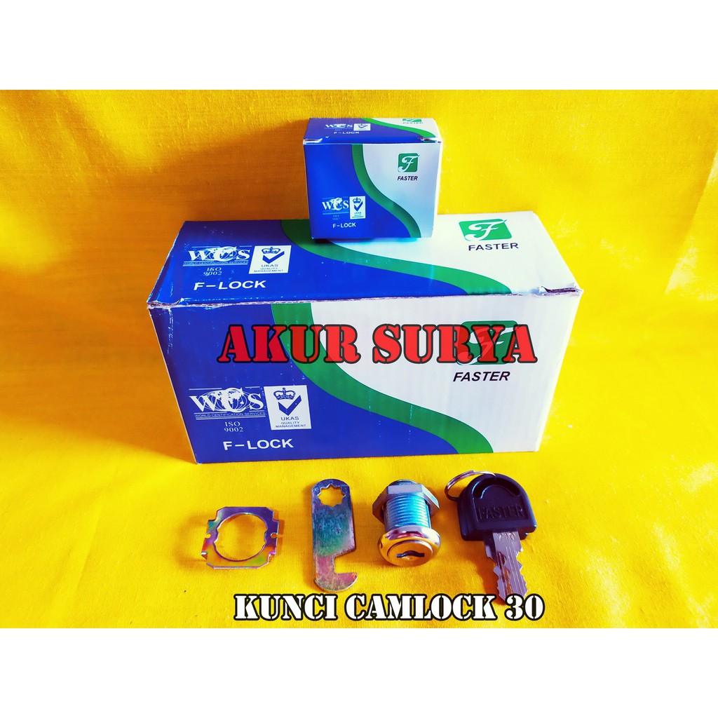 Jual KUNCI PANEL / KUNCI CAMLOCK 30 MM FASTER | Shopee Indonesia