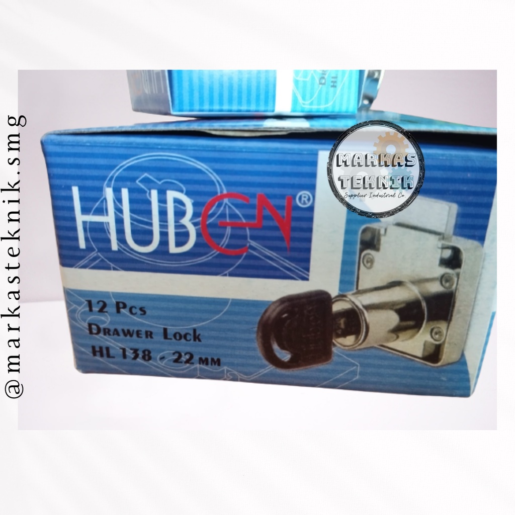 Jual HUBEN Drawer Lock Kunci Laci HL 138 22mm | Shopee Indonesia