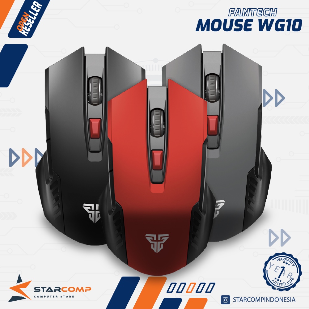 Jual Mouse Wireless Gaming Fantech Raigor II WG10 - Fantech WG-10 ...