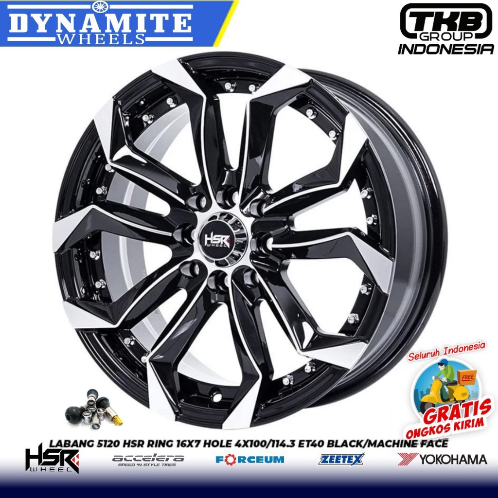 Jual VELG MOBIL RACING TERBARU HSR LABANG RING 16 LEBAR 7 ET40 COCOK UNTUK AVANZA,GRAND LIVINA ...