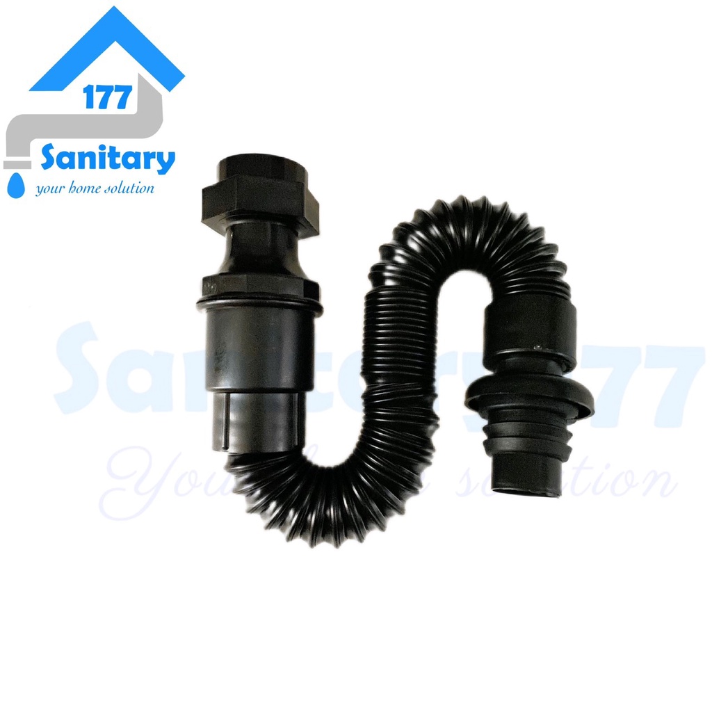 Jual Sifon angsa Plastik tebal FLEKSIBEL HITAM 3086- sipon afur avur ...