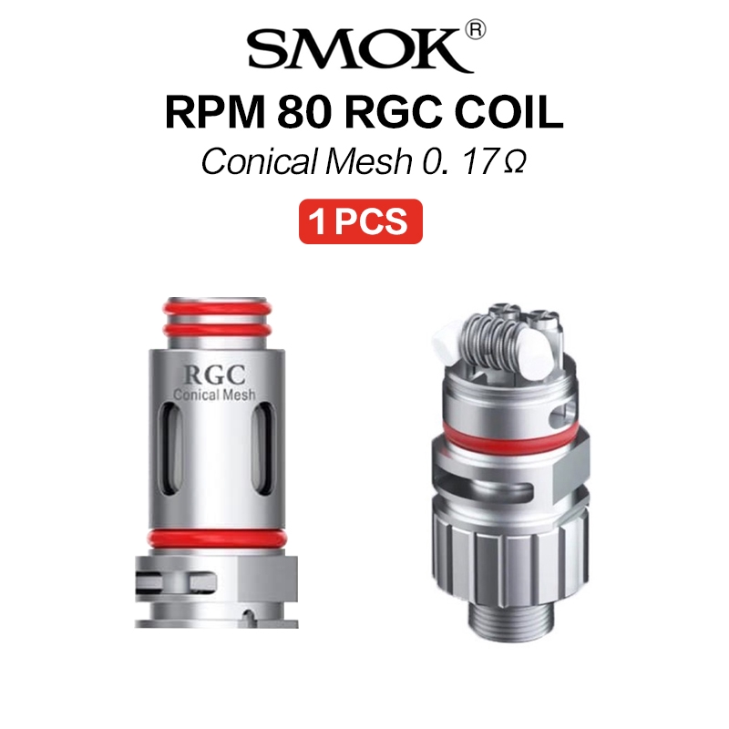Jual SMOK RPM80 RGC COIL MESH 0.17 BEST FOR 40 - 80 WATT | Shopee Indonesia