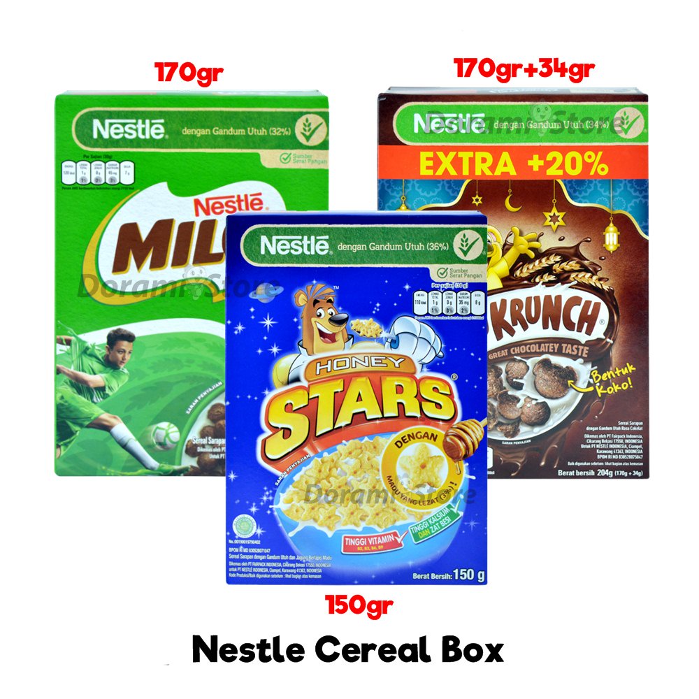 Jual Nestle Honey Stars 150gr / Koko Krunch 150gr / Milo Cereal 150gr ...
