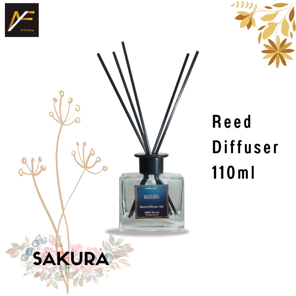 Jual Pengharum ruangan Sakura Reed Diffuser 110 ml Ambune | Shopee ...