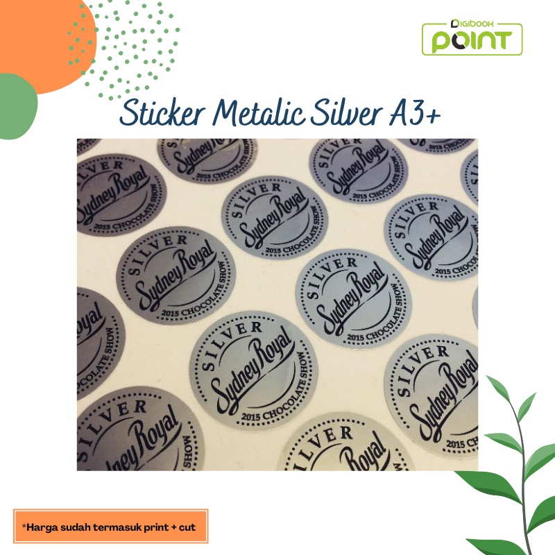Jual CETAK STIKER METALIC SILVER A3+ / STIKER LABEL KEMASAN - POTONG ...