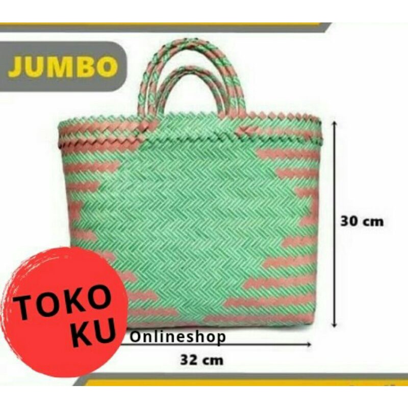 Jual TAS ANYAMAN PLASTIK JUMBO/TAS BELANJA TAS PASAR/TAS BINGKISAN ...