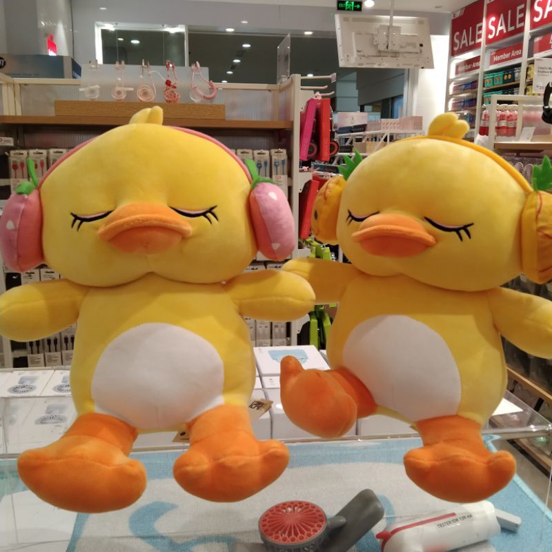 Jual Miniso Fruit Earphone Duck Plush Boneka Bebek New Arrival | Shopee ...