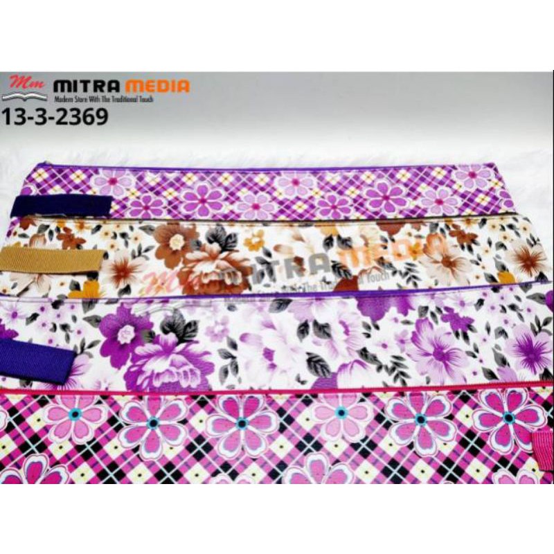 Jual MAP PLASTIK RESLETING / MAP ZIPPER / MAP DOKUMEN BUNGA UKURAN ...