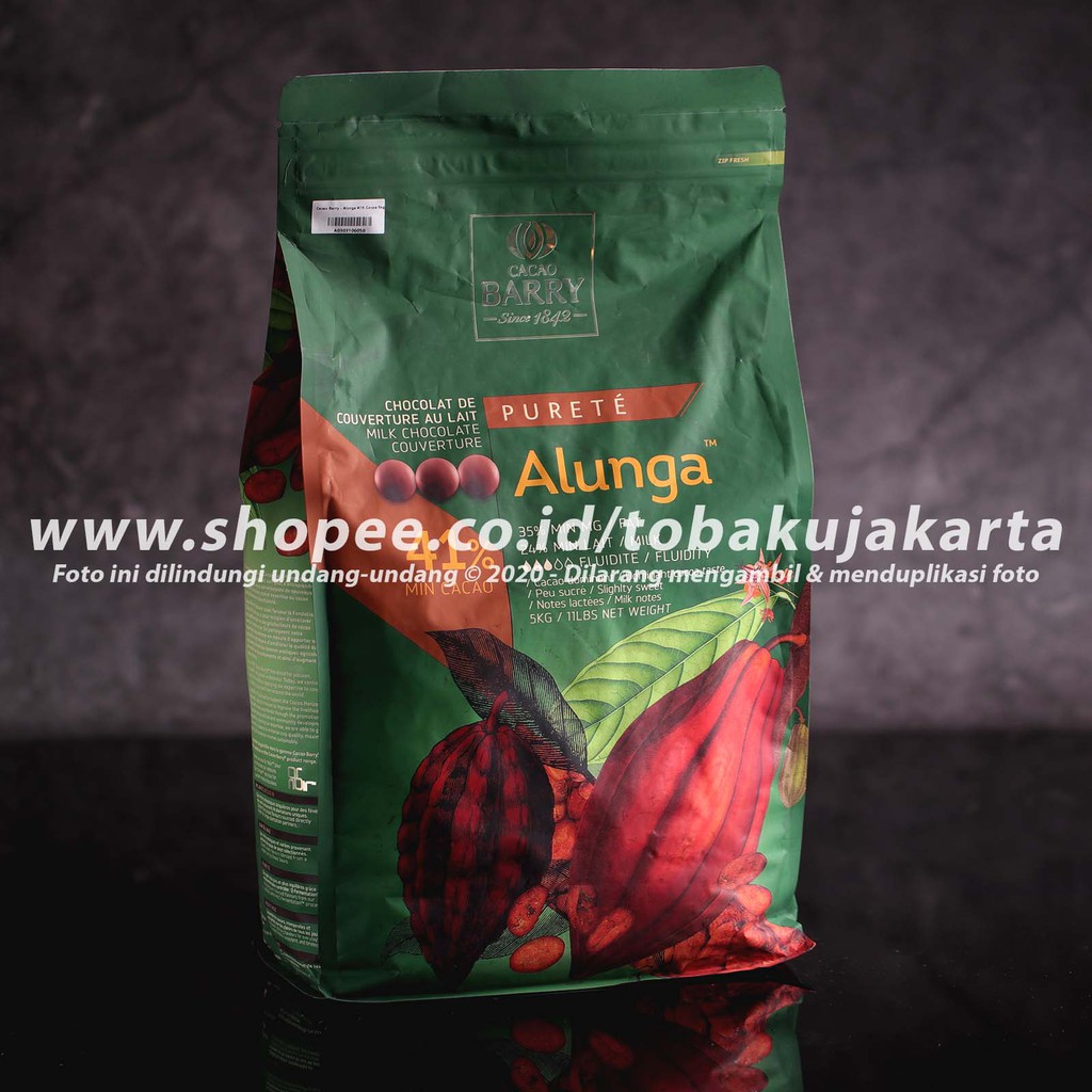 Jual Cacao Barry ALUNGA 1kg Milk Couverture Chocolate 41% Cokelat Susu ...