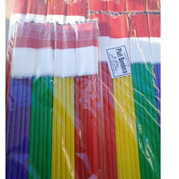 Jual Bendera Merah Putih Plastik/mainan bendera peluit | Shopee Indonesia