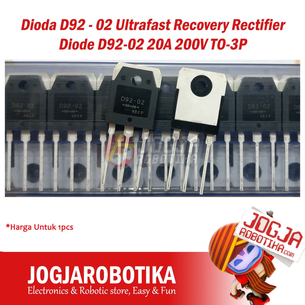 Jual Dioda D92 - 02 Ultrafast Recovery Rectifier Diode D92-02 20A 200V ...