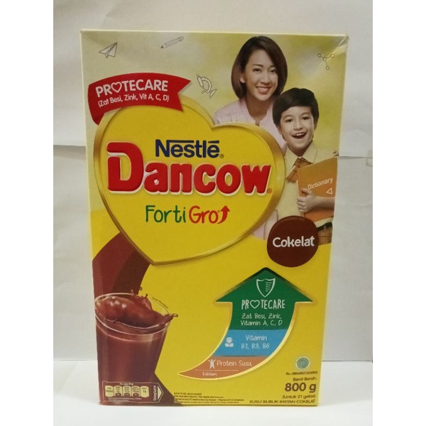 Jual Dancow Fortigrow 780gram instan putih / coklat / fullcream ...