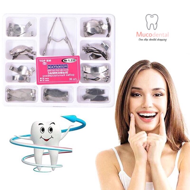 Jual Dental saddle matrix / matriks sectional / matriks kontur spring ...