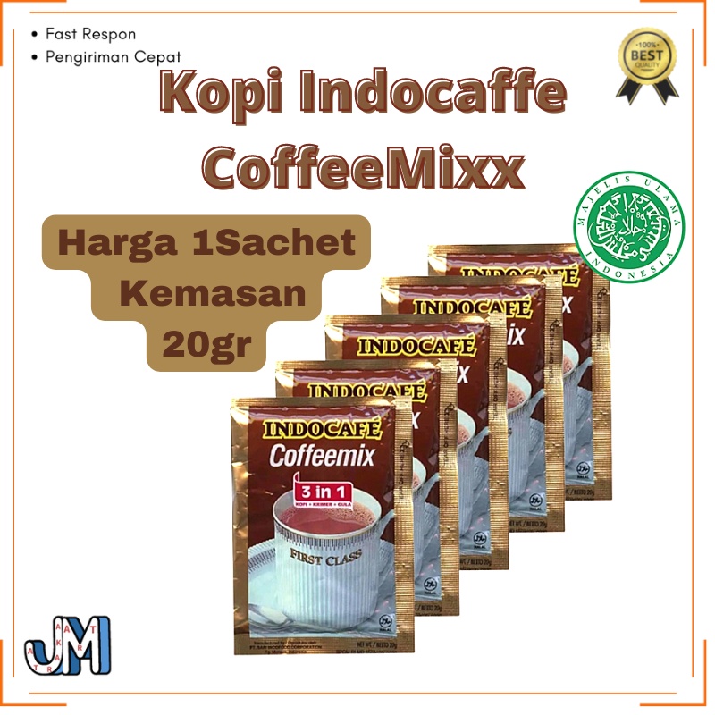 Jual Kopi Indocafe Coffeemix 3 In 1 Minuman Kopi Instan 1 Sachet 20gr ...