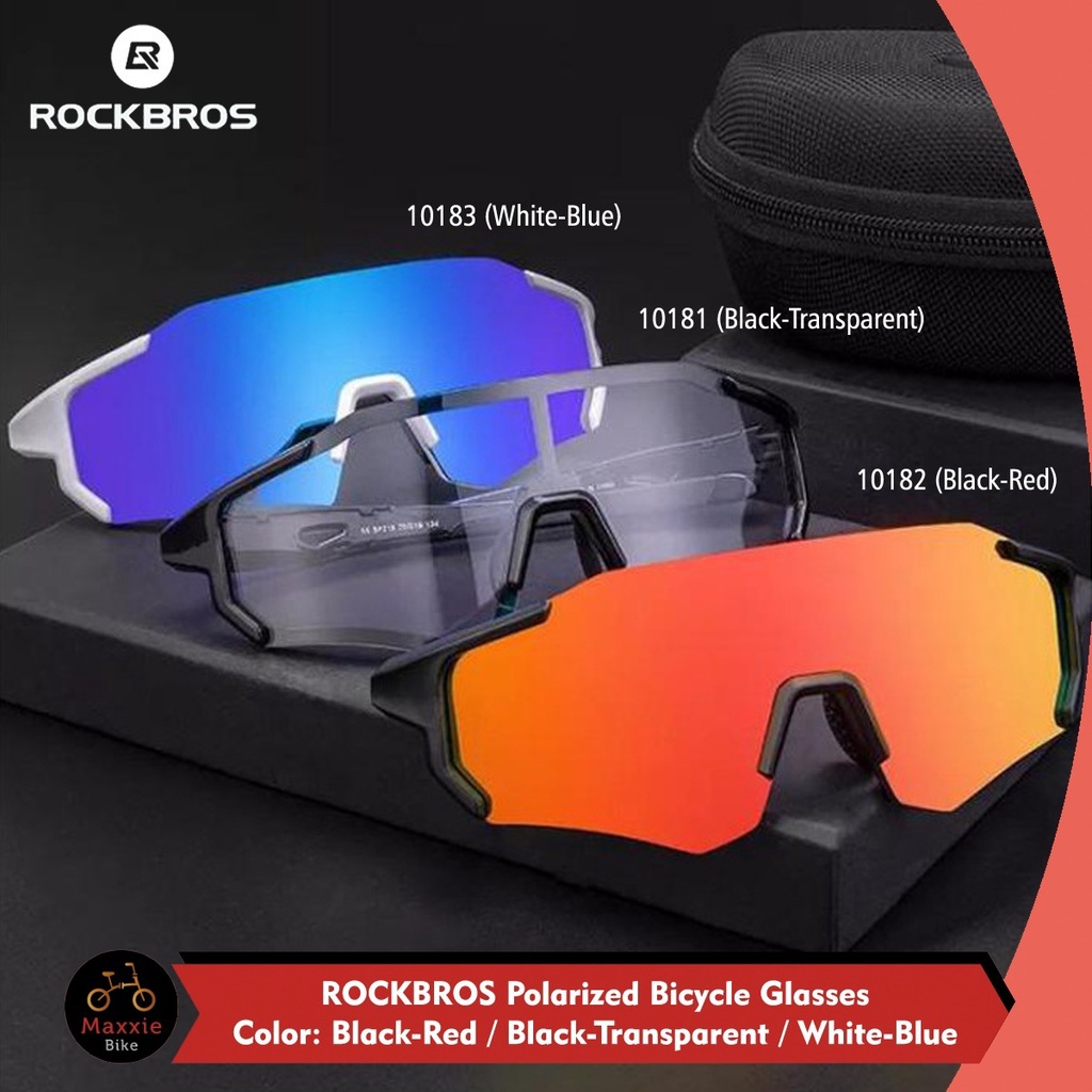Jual ROCKBROS 10181 10182 10183 Kacamata Polarized Sunglasses Eyewear dengan Myopia frame Sepeda ...