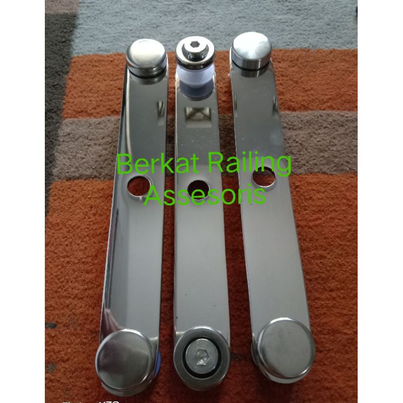 Jual SAYAP PLAT/BRAKET KACA/PENJEPIT KACA DOBEL SOLID MIRROR SS 201 ...