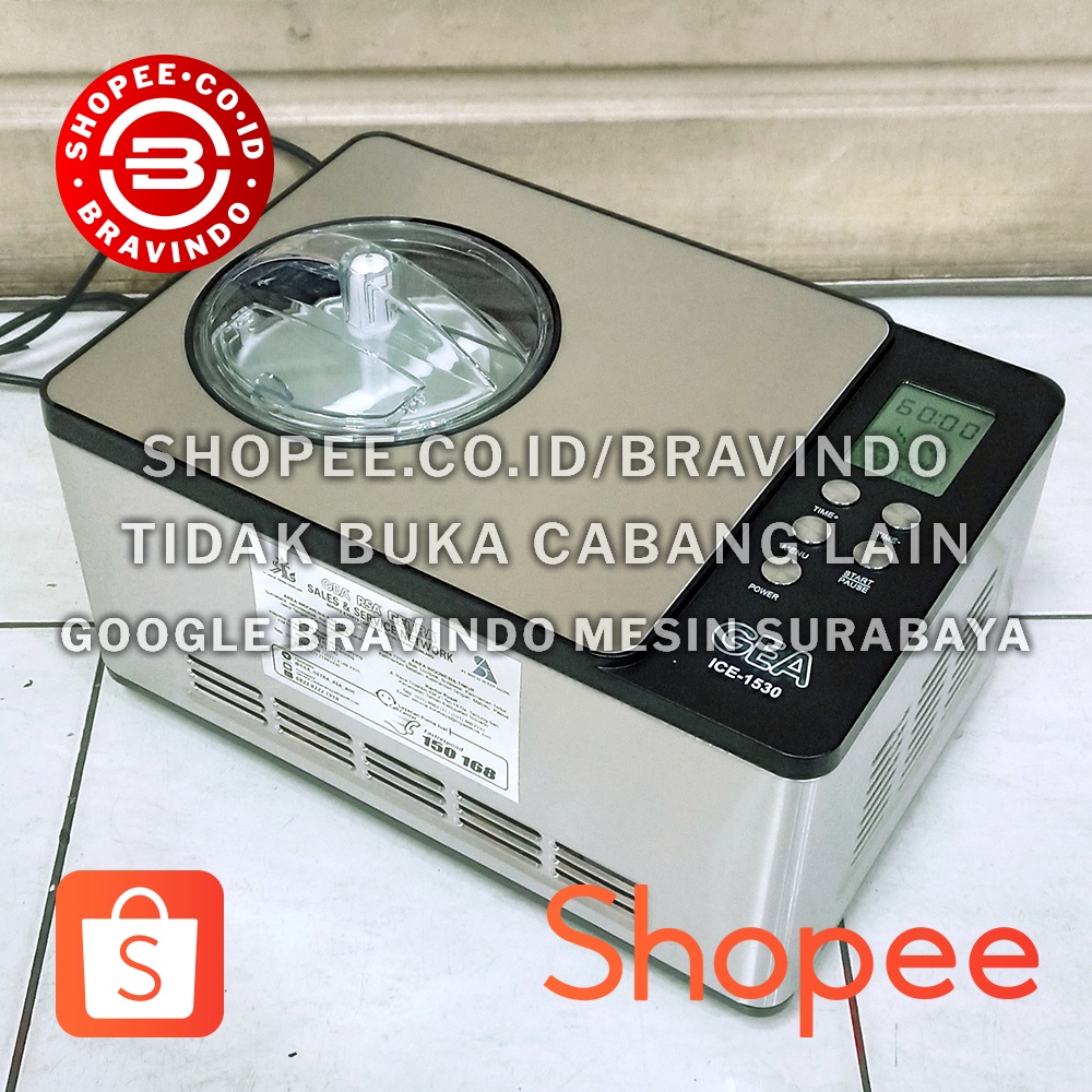Jual Mesin Pembuat Ice cream Gelato Gea - pencetak Es krim Sorbet Yoghurt Beku Ice1530 ICE-1530 ...